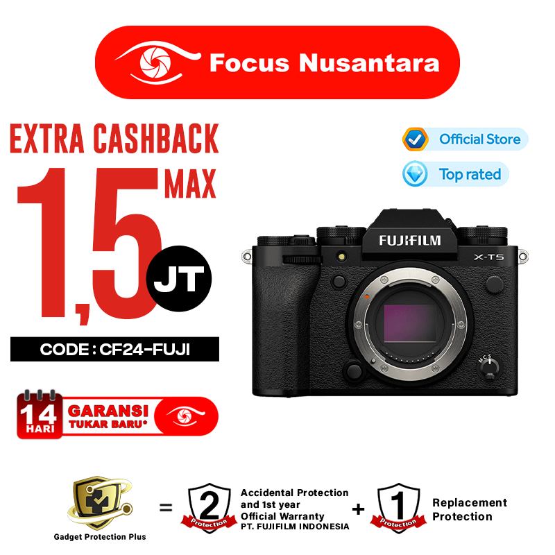 Jual Focus Nusantara - Fujifilm X-t5 / Fuji Xt5 / Fujifilm Xt5 Body ...