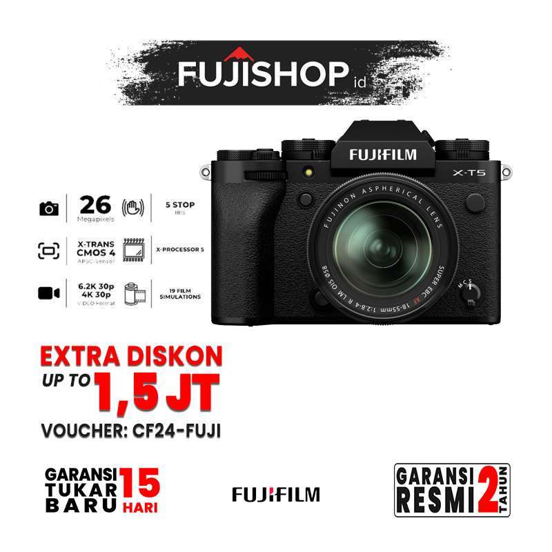Jual Fujifilm Xt5 / Fujifilm X-t5 Kamera Mirrorless Garansi Resmi - Kit ... Jual Fujifilm Xt5 / Fujifilm X-t5 Kamera Mirrorless Garansi Resmi - Kit ...