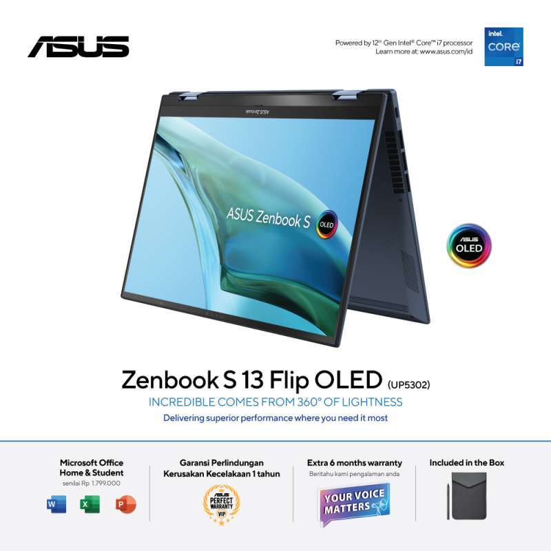 Promo Asus Zenbook S13 Flip Up5302za Oleds711 Oleds712 Laptop 2 In 1 ...