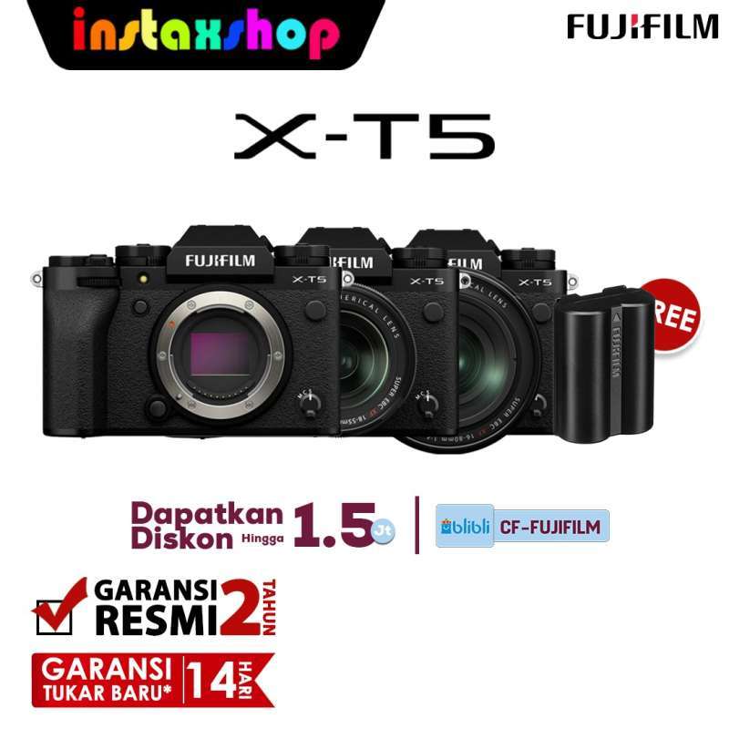Jual Instaxshop Fujifilm X-t5 Xt5 Mirorless Black Di Seller Instaxshop Official Store ...