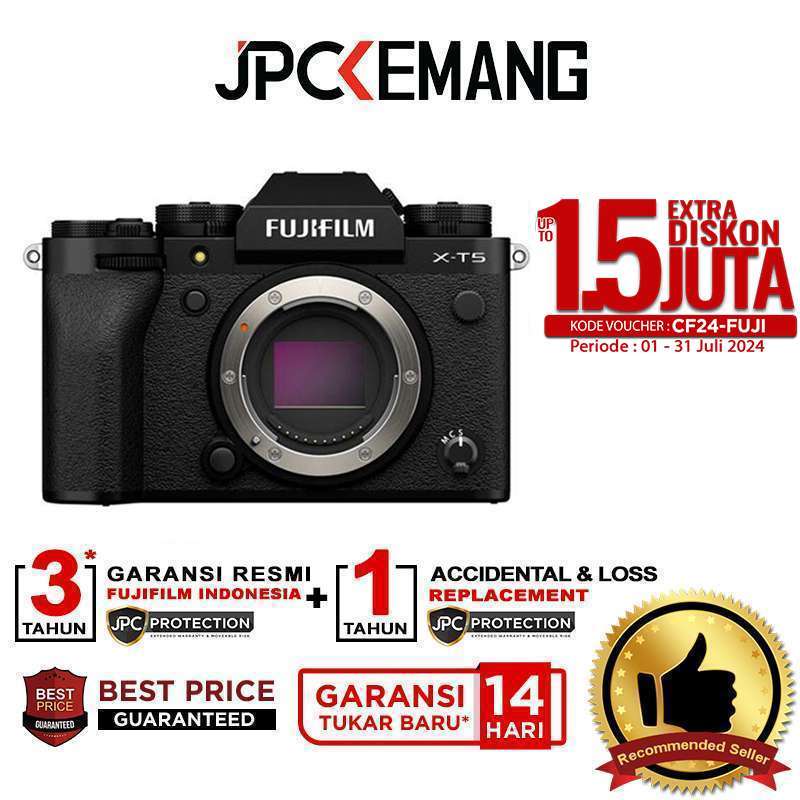 Promo Jpc Kemang Fujifilm Xt5 Fuji X-t5 Body / Kit 18-55mm 18-55 Mm / Kit 16-80mm 16-80 Mm ...