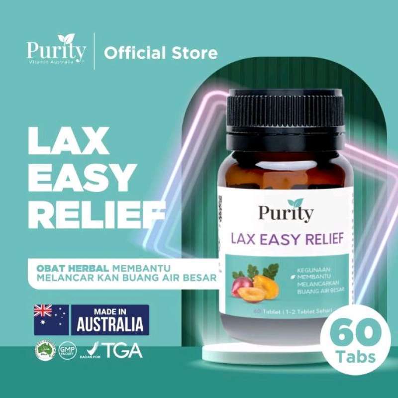 Jual Purityfic Lax Easy Relief Pelancar Sembelit Bab Constipation 60 ...