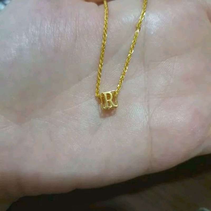 Jual Kalung Emas Inisial R Model Terbaru Asli - Harga Terbaru Update ...