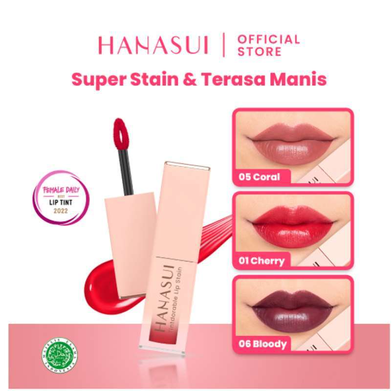 Jual Hanasui Tint Lip Stain Di Seller Kosmetik Murah Kartasura Official ...