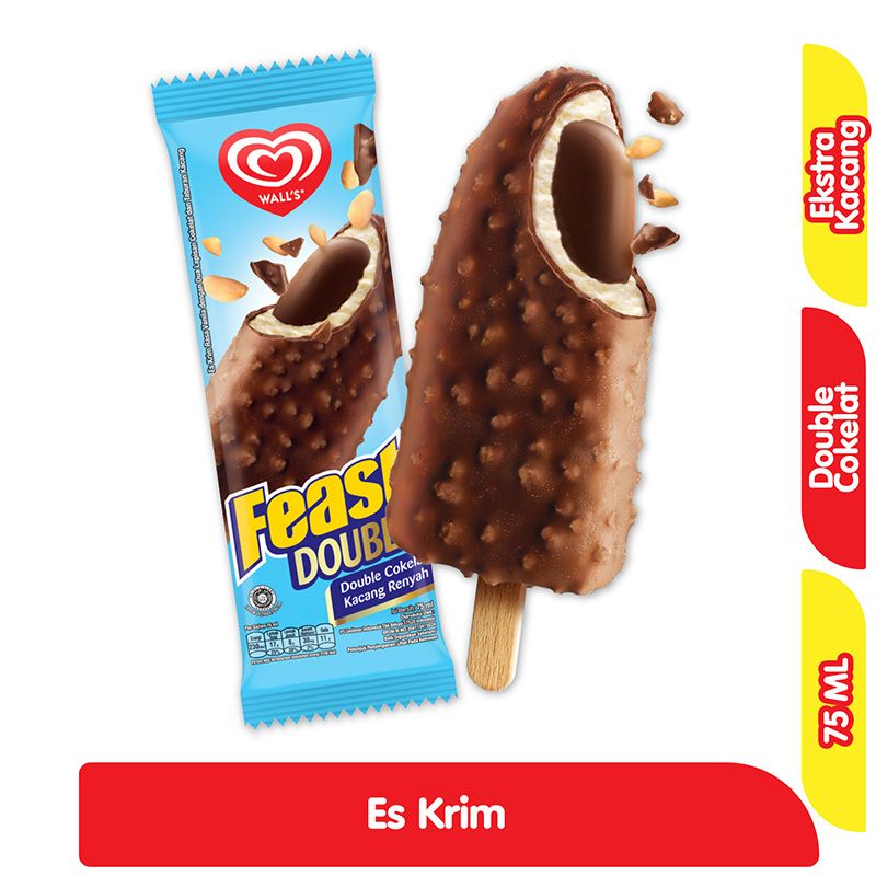 Jual Wall's Ice Cream Feast Double Coklat 75 Ml Di Seller Alfamart ...