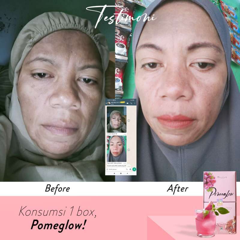 Jual Original Pomeglow Collagen Drink Isi 15 Sachet Di Seller Touta ...