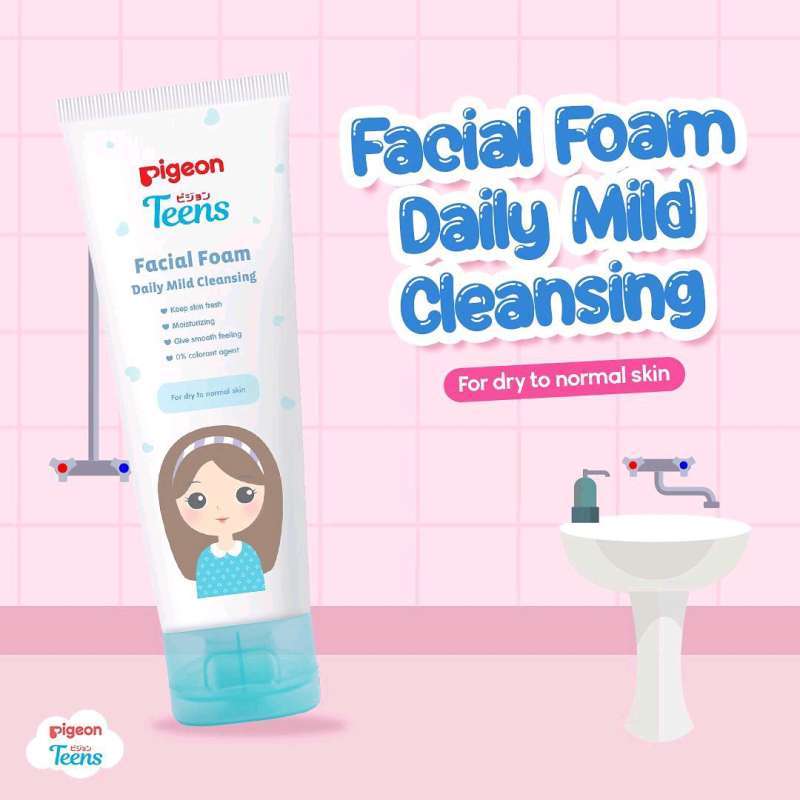 Jual Pigeon Teens Facial Foam Daily Mild Cleansing 100ml di Seller New ...