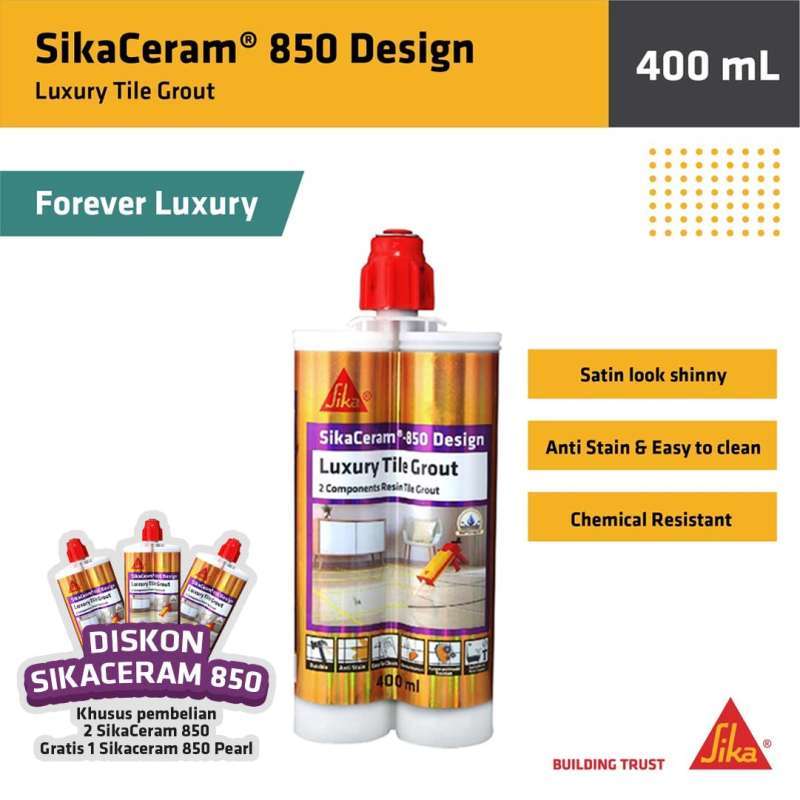 Promo Sika - SikaCeram 850 Design Tile Grout Epoxy Glitter Pengisi Nat ...