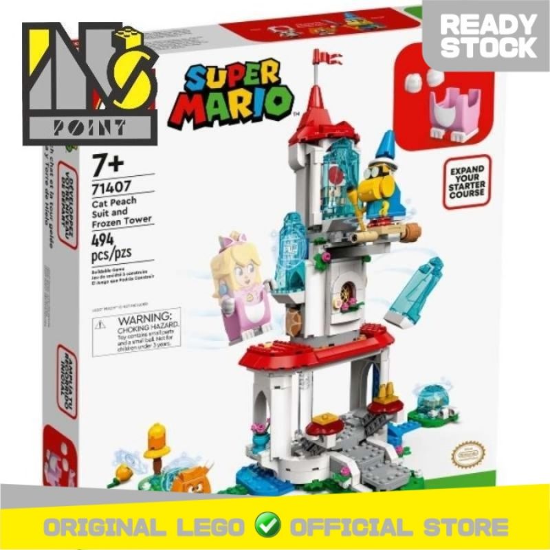 Jual LEGO 71407 - Super Mario - Cat Peach Suit and Frozen Tower ...