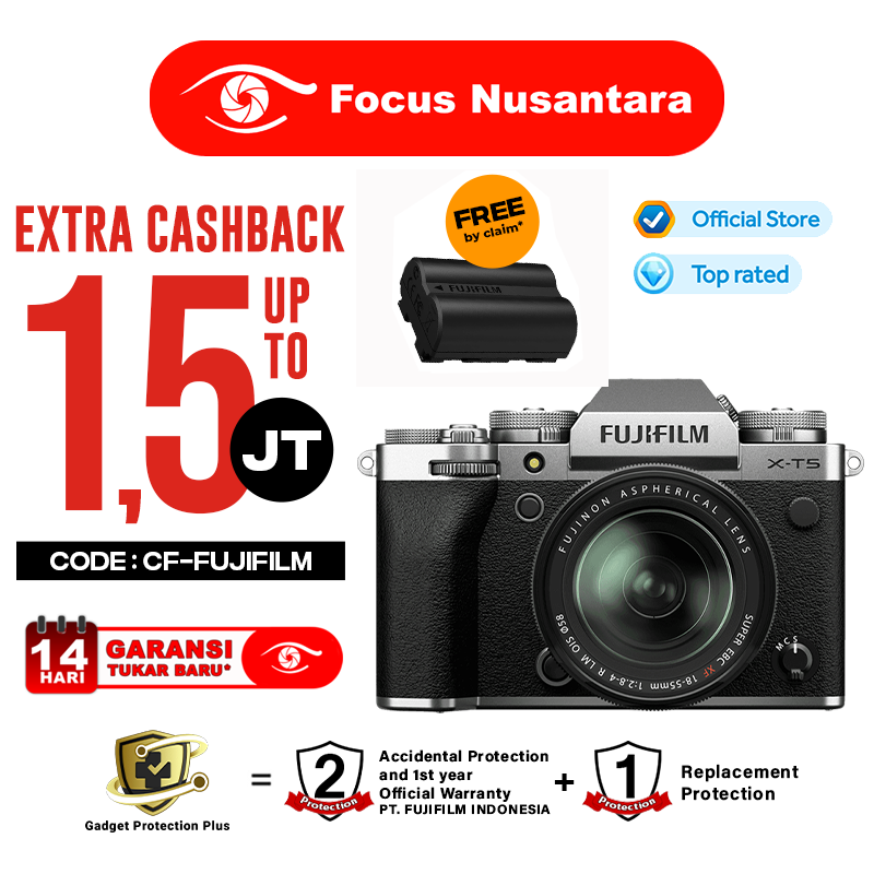 Promo Focus Nusantara - Fujifilm X-t5 / Fuji Xt5 / Fujifilm Xt5 Body ... Promo Focus Nusantara - Fujifilm X-t5 / Fuji Xt5 / Fujifilm Xt5 Body ...