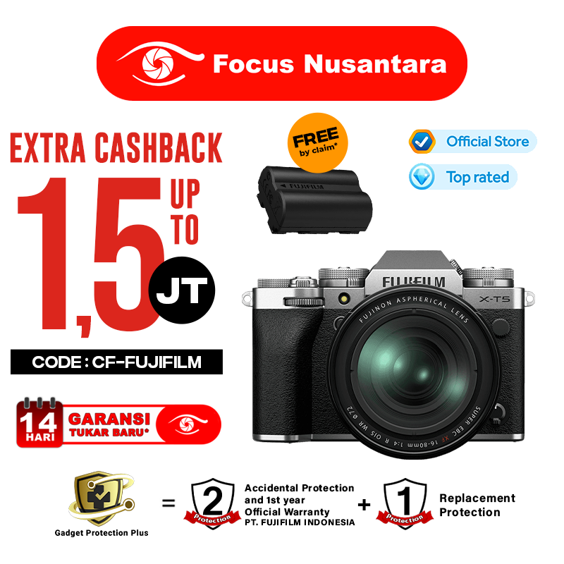 Promo Focus Nusantara - Fujifilm X-t5 / Fuji Xt5 / Fujifilm Xt5 Body ...