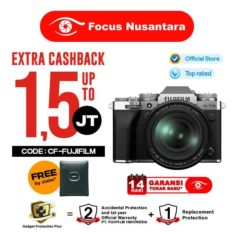 Jual FOCUS NUSANTARA - FUJIFILM X-T5 / Fuji XT5 / Fujifilm XT5 Body ...