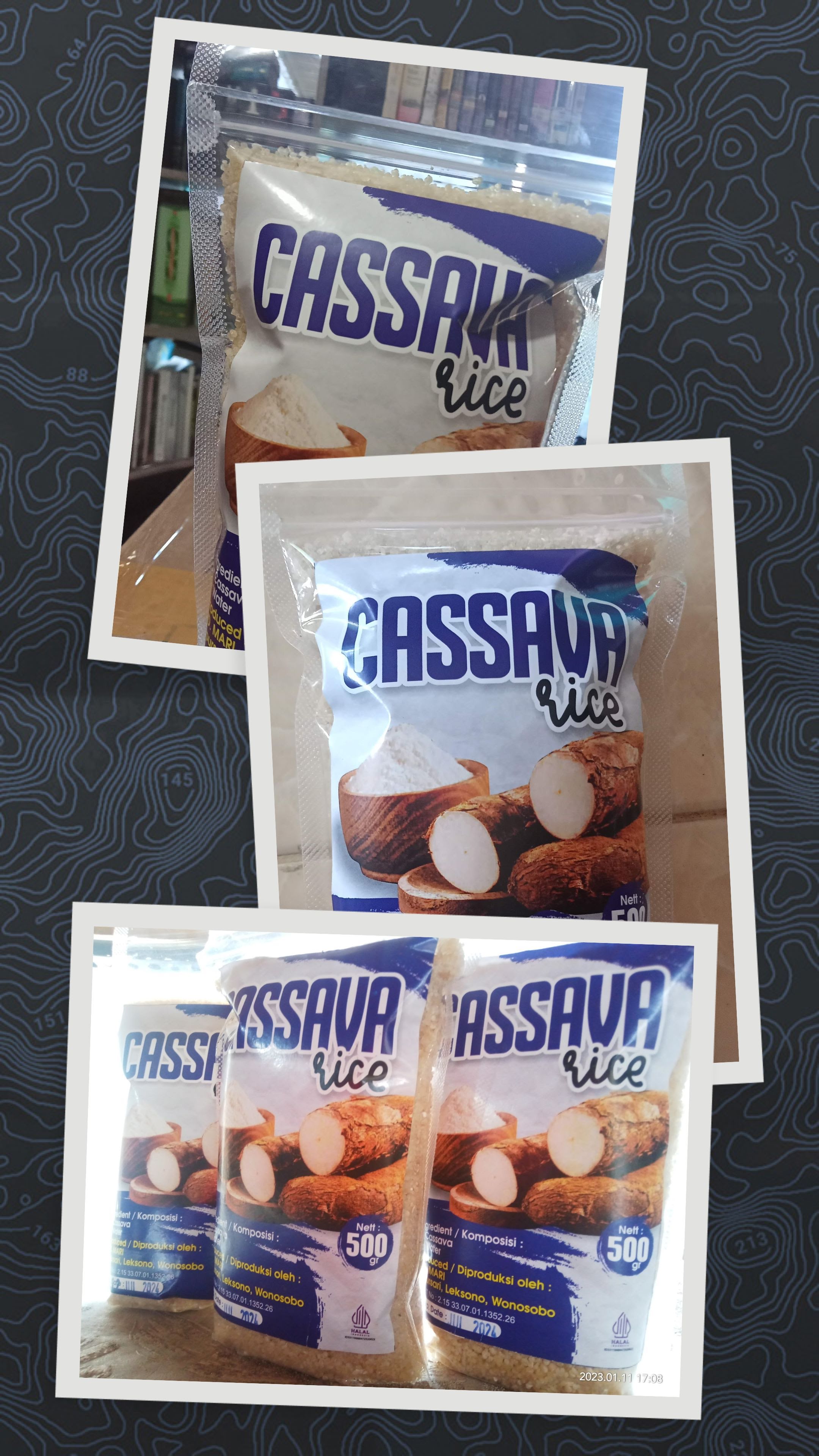 Promo Oyek Tiwul Singkong Marie Mart _Cassava Rice_ Nasi Singkong ...