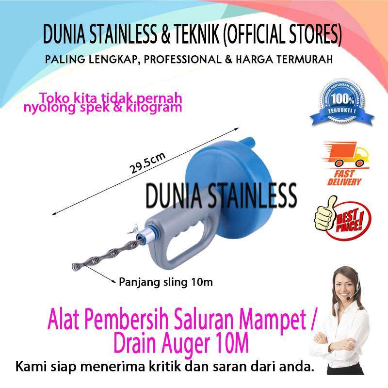 Jual Alat Pembersih Saluran Mampet 10m /Drain Auger 10m di Seller DUNIA ...