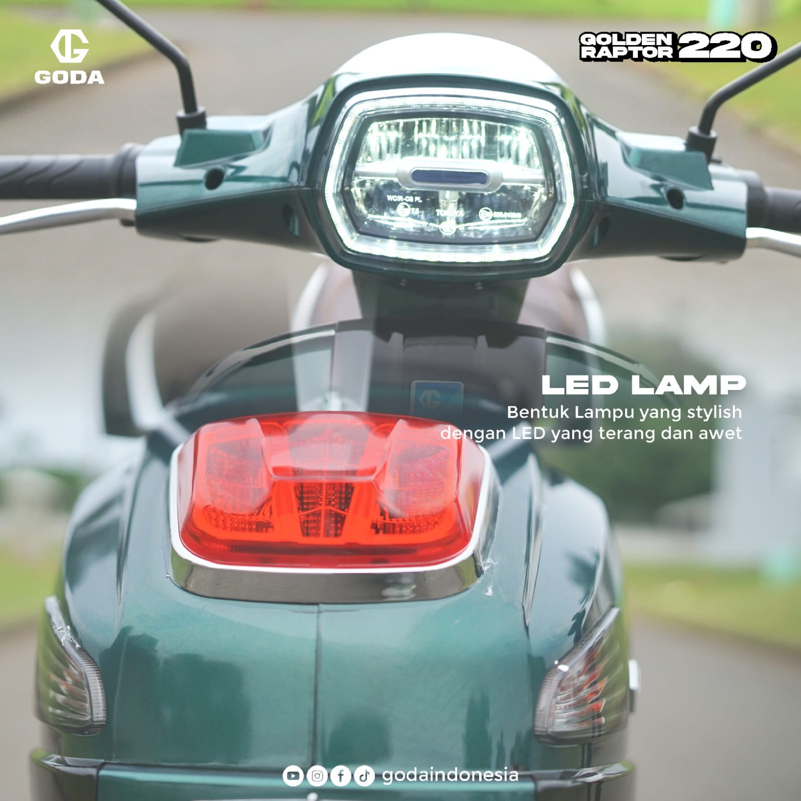 Jual Motor Listrik Vspa Goda Golden Raptor 220 Model Vspa 800 Watt ...