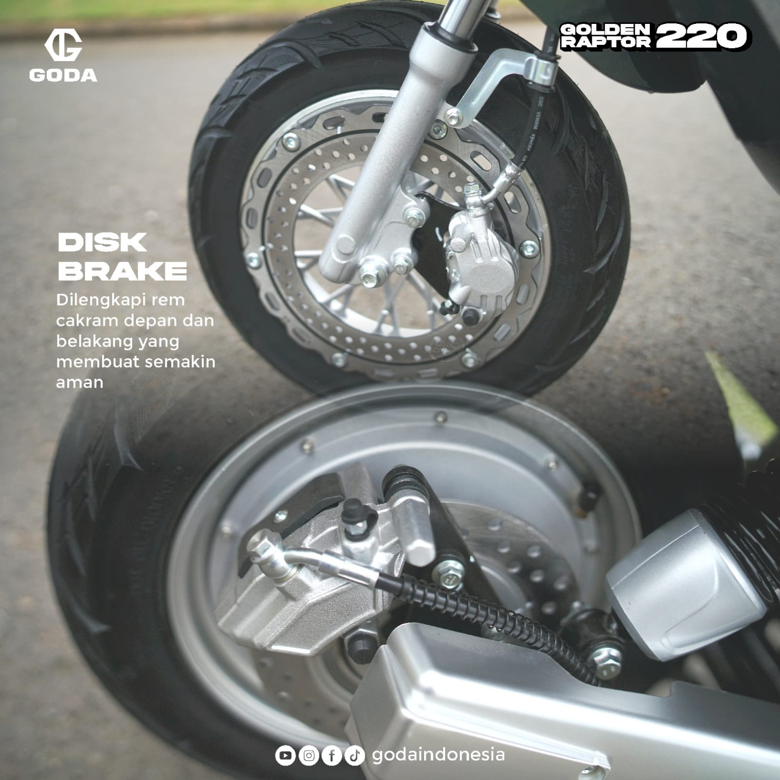 Jual Motor Listrik Vspa Goda Golden Raptor 220 Model Vspa 800 Watt ...