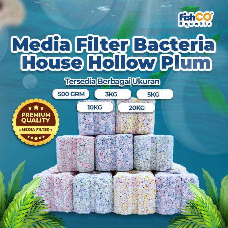 Promo Fishco Media Bio Filter Hollow Plum Bacteria House - Rumah ...