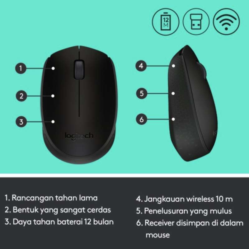 Promo Logitech M170 Original - Wireless Mouse - Garansi Resmi Logitech ...