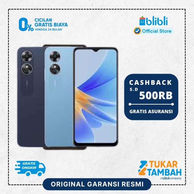 Promo OPPO A17 4/64 - BLUE Diskon 12% di Seller Geek Gadget - Cideng ...