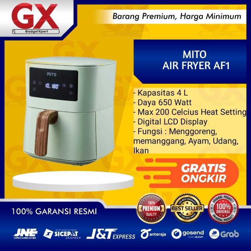 Promo Mito AF1 Digital Air Fryer 4 Liter Low Watt 650W Garansi Resmi ...