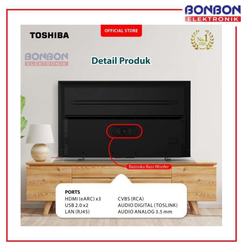 Jual TOSHIBA Smart TV 65 Inch 65M550LP AI 4K Ultra HD Smart QLED/ 65M550 di Seller Bonbon ...