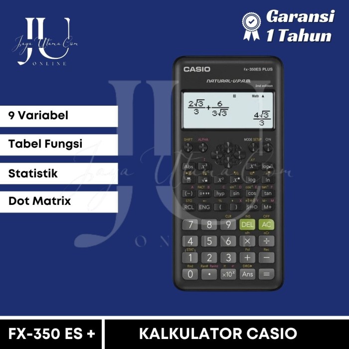 Jual Casio Fx 350 Es Plus 2nd Edition Kalkulator Scientific [252 Fungsi] Di Seller Jaya Utama ...