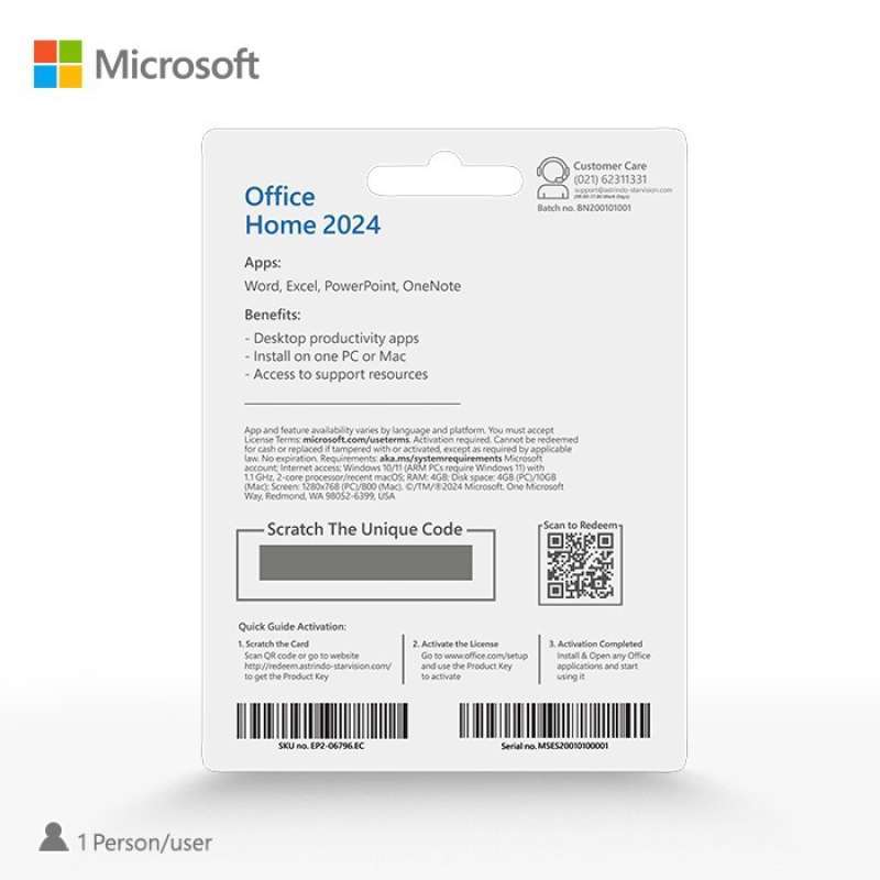 Promo Microsoft Office Home 2024 Posa Card Diskon 7% Di Seller It ...