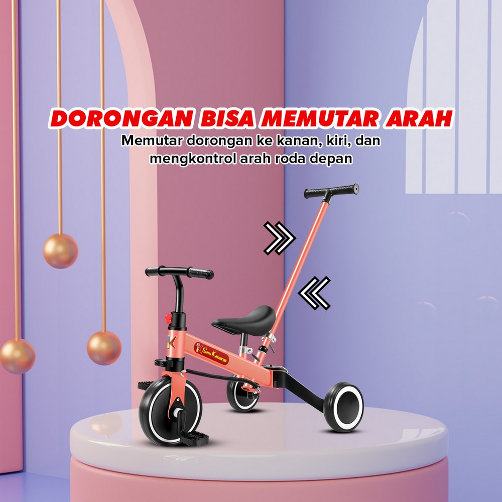 Promo Oem Rb-m97 Part 2 Mainan Sepeda Anak 3 Roda 2in1 Sepeda ...
