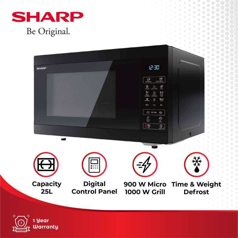 Promo Sharp R-725da-bk Microwave Oven Grill 25 Liter Diskon 53% Di Seller Sharp Flagship Store ...