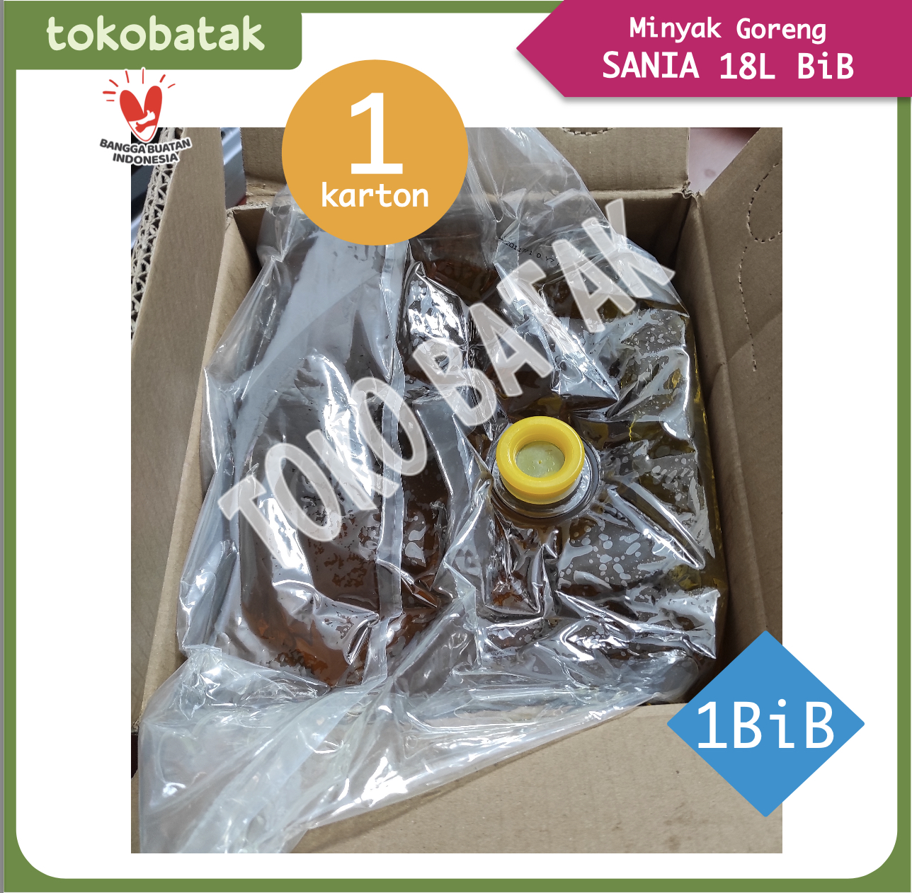 Jual Minyak Goreng Sania Premium 18 Liter Bib [1 Karton] Di Seller Toko ...
