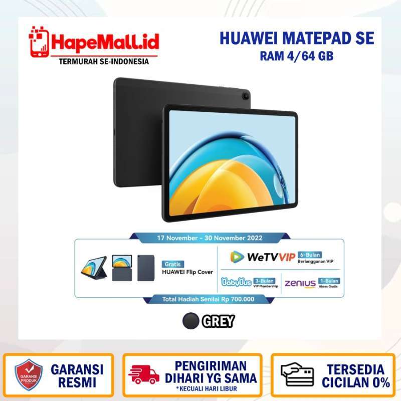 Promo Huawei Matepad Se 10.4 Inch Wifi Only [ 4 / 64 Gb] Full View ...