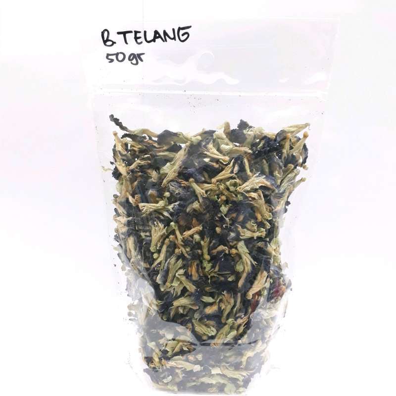 Promo Bunga Telang Kering/Kembang Teleng/Blue Pea/Kemasan 50 Gram, Mata ...