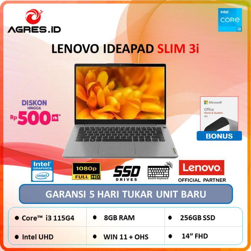 Jual Lenovo Ideapad Slim Itl I G Gb Ssd Win Ohs Fhd Blit Di Seller Agres
