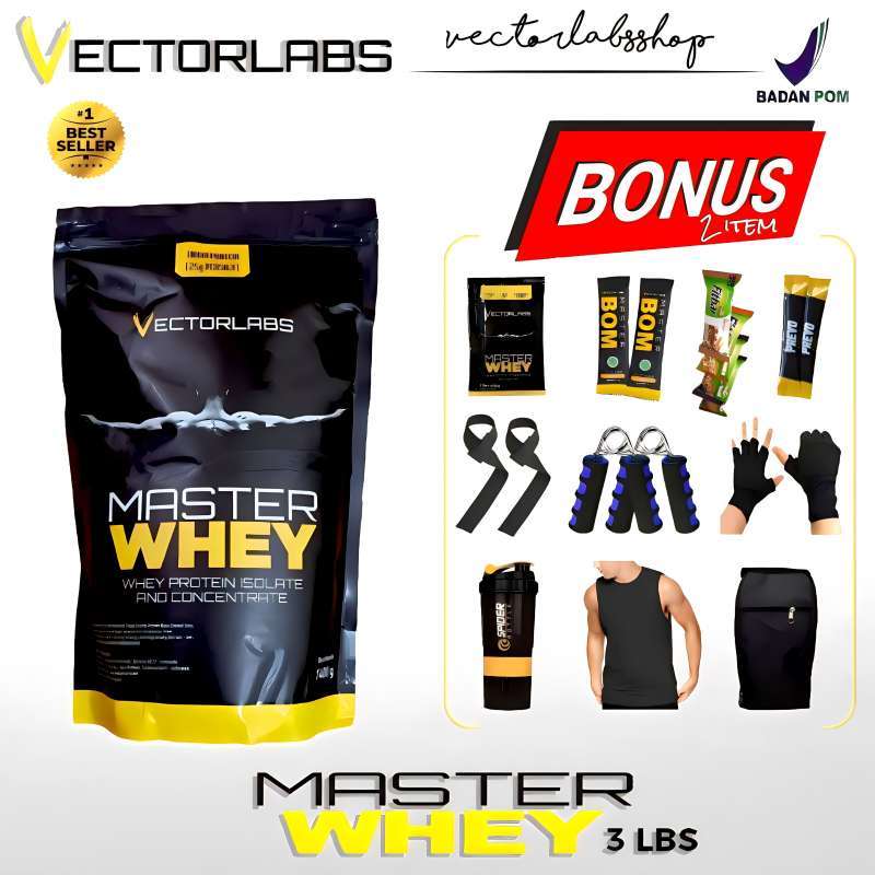 Promo Vectorlabs Master Whey Protein 3 Lbs Susu Whey Protein Isolate ...