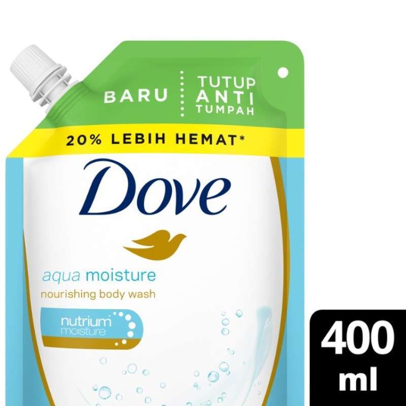Jual DOVE Body Wash Aqua Moisture Refill 400ml Sabun Mandi Cair Bandung di Seller Alvajo ...