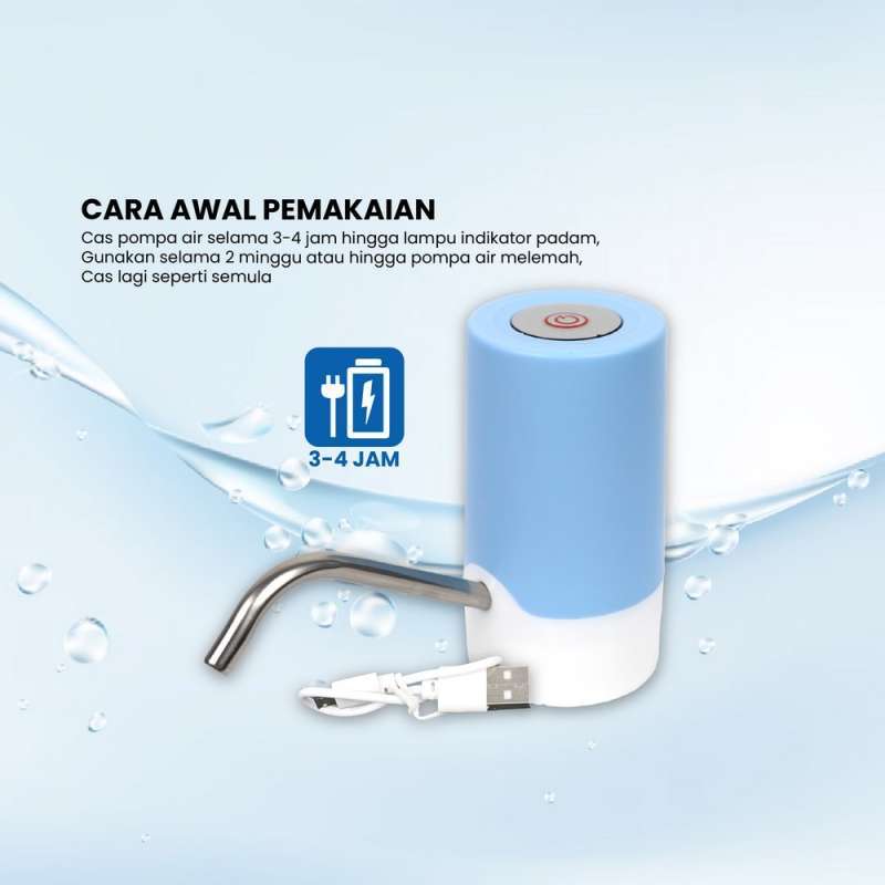 Promo Rb-c739 Pompa Galon Automatic Elektrik Charge Usb Dispenser Air ...