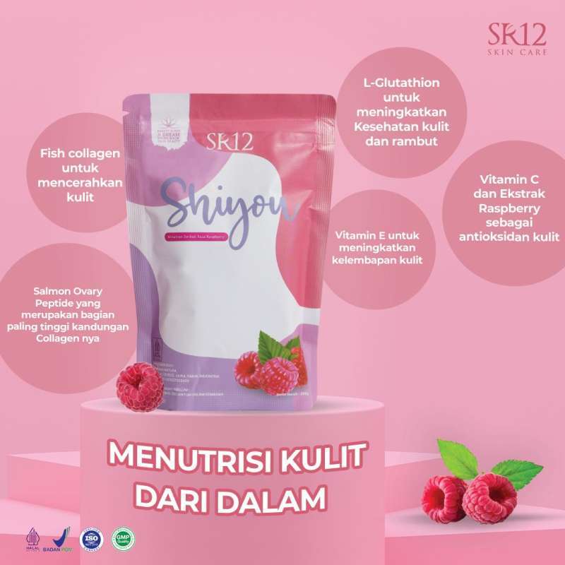 Jual Sr12 Shiyou Collagen Drink 200 Gram Minuman Serbuk Rasa Raspberry Skin Care Drink Efektif ...