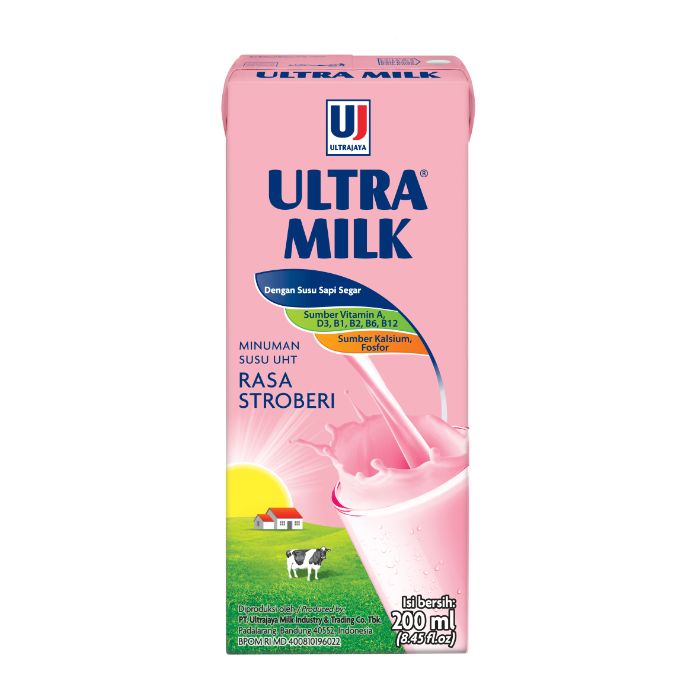 Promo Ultra Milk Strawberry Susu Uht [200 Ml] Diskon 7% Di Seller Fresh ...
