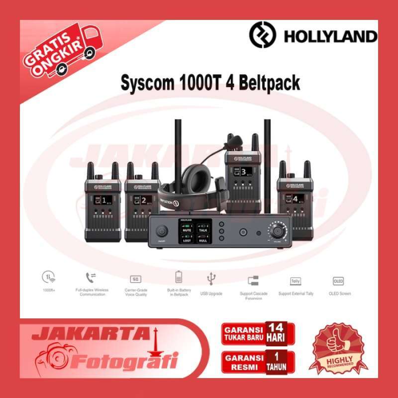 Jual Hollyland Syscom 1000 T 4 Beltpack Original Murah - Harga Diskon Mei 2024 | Blibli
