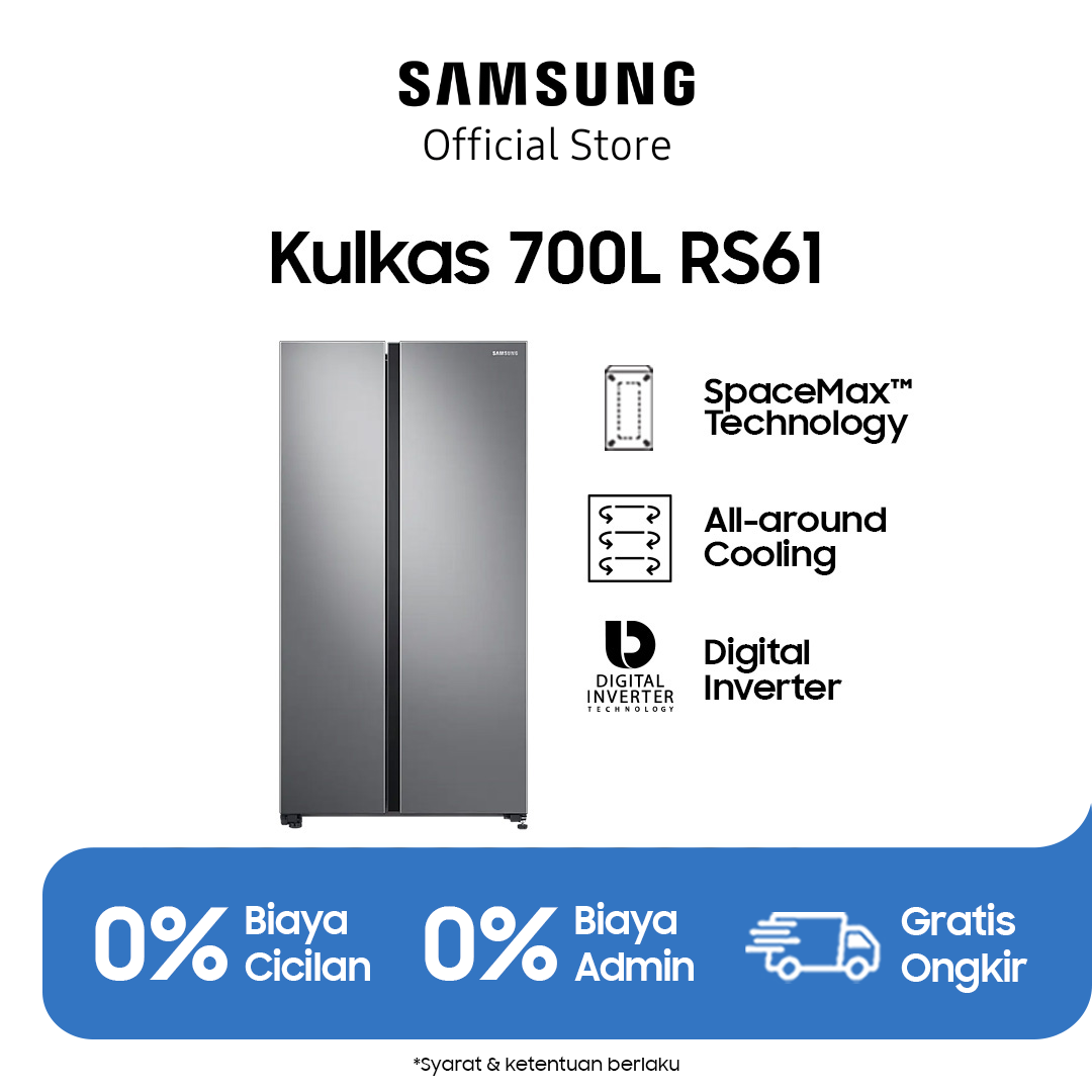 Promo Samsung Rs61r5001m9/se Side By Side Kulkas [647 L] Unit Only ...