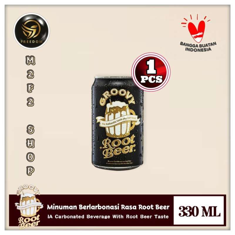 Promo Root Beer Groovy Original Can | Kaleng - 330 Ml (kemasan Satuan ...