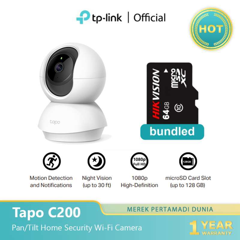 Promo Tp-link Tapo C200/c100/c310 Pan/tilt Home Security Wi-fi Ip ...