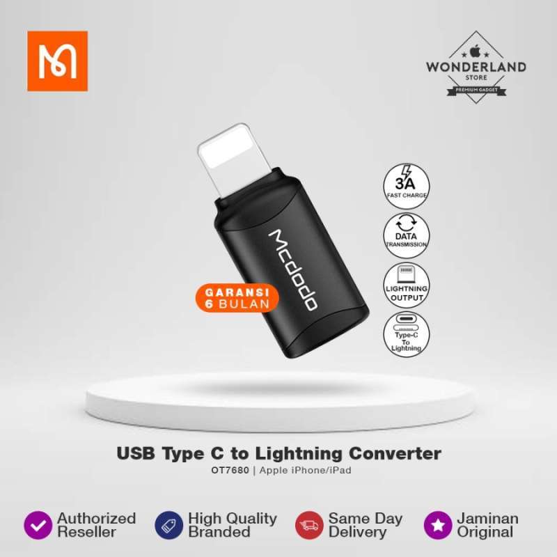 Promo Mcdodo Usb Type C To Lightning (apple Iphone/ipad) Converter Ot ...
