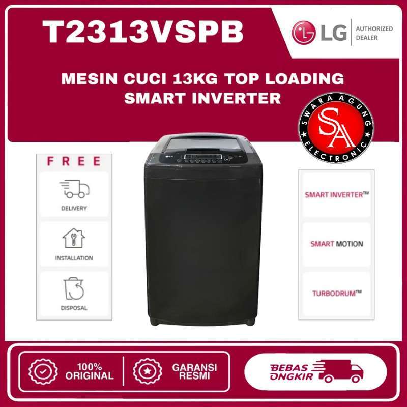 Promo Lg T2313vspb Mesin Cuci Top Load [13 Kg] Inverter (medan) Diskon ...