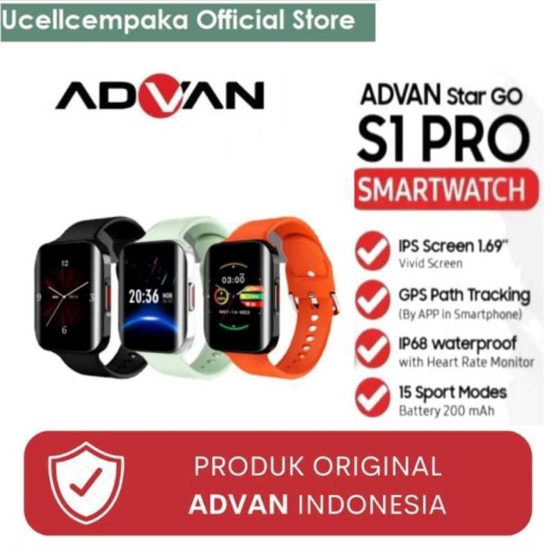 Promo Advan Stargo S1 Pro Smartwatch 1.69” Advan Smart Watch Ip68 ...