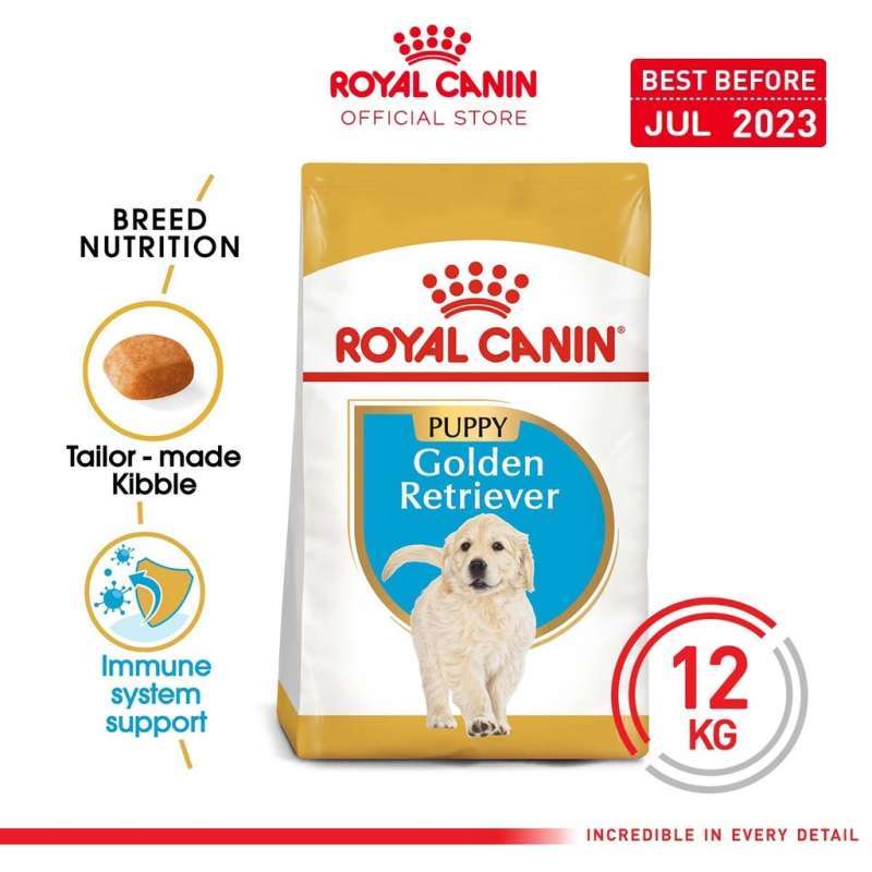 Jual Royal Canin Golden Retriever Puppy (12kg) Dry Makanan Anak Anjing ...