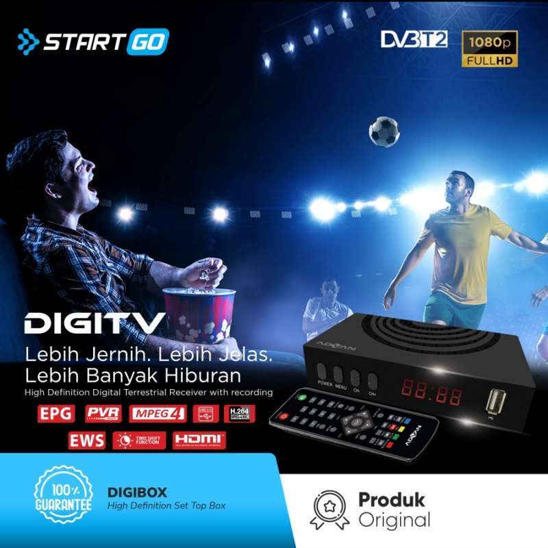 Promo Set Top Box Advan Stb Dvbt2 Digitv Digital Sni Mendukung Youtube Diskon 76% Di Seller ...