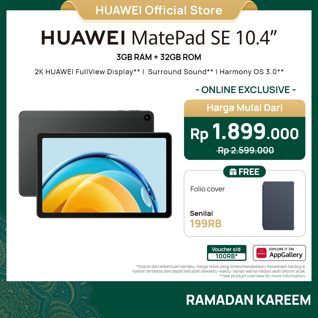 Jual Huawei Matepad Se 10.4 Tablet [3+32gb] | 2k Eye Comfort Huawei ...