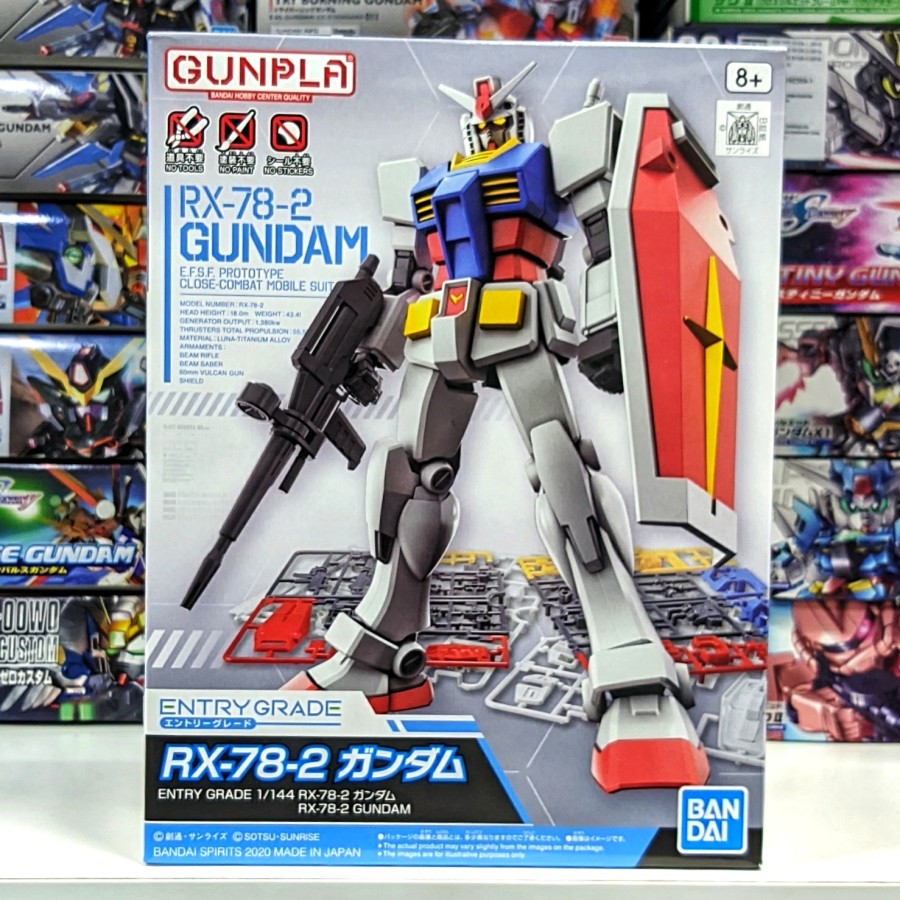 Jual BANDAI GUNDAM ENTRY GRADE 1/144 RX 78-2 GUNDAM MAINAN ANAK di Seller Redgreen - Sumurboto ...