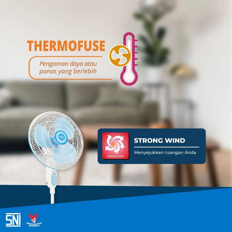 Jual Miyako Kas-1618 B Pl Kipas Angin (stand Fan) Kaki Silang 16 Inch Di Seller Miyako Rinnai ...